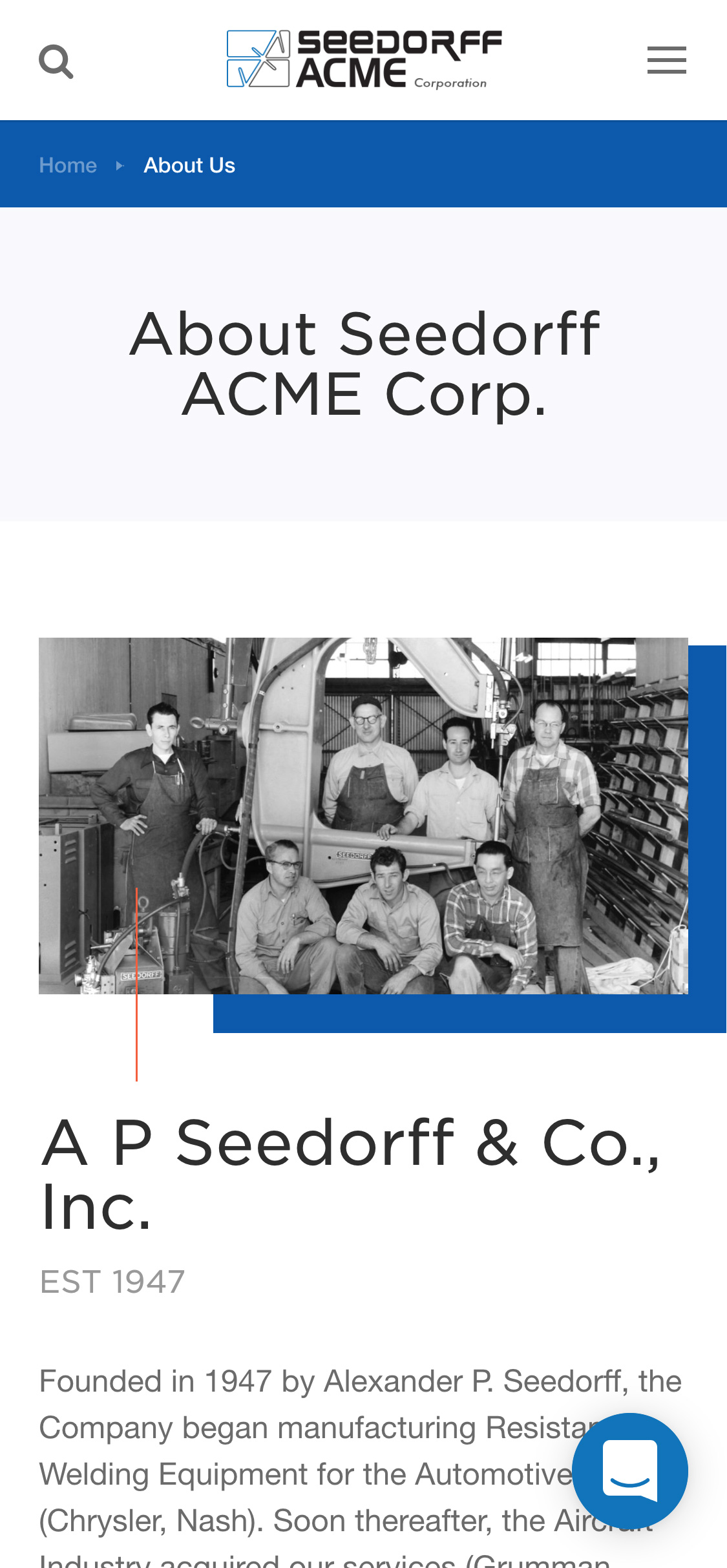 Seedorff ACME – Website Design & Development – Meta Interactive